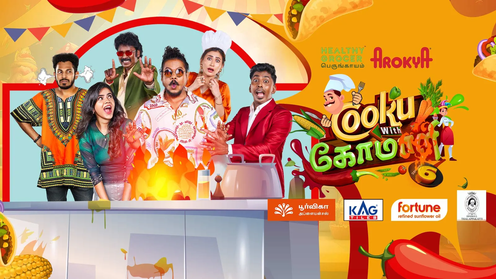 Watch Cooku with Comali Full HD TV Show Online | Airtel Xstream Play