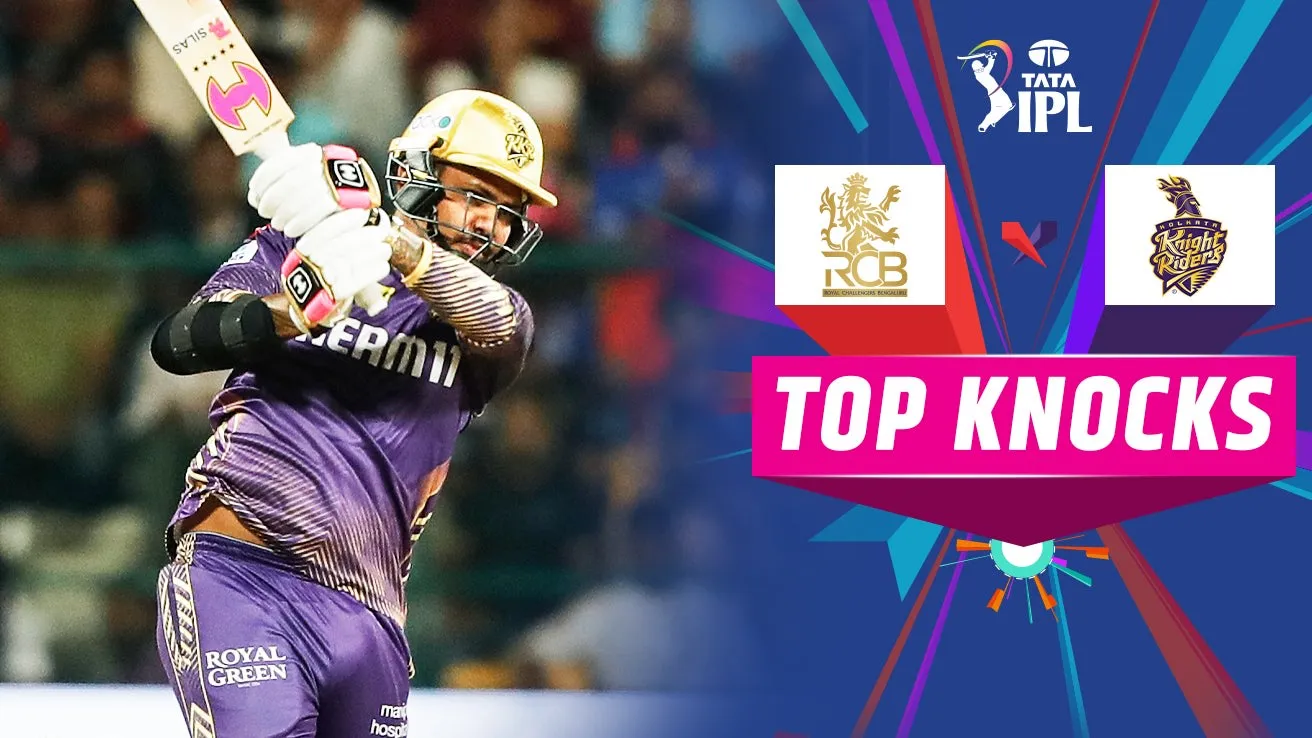 RCB vs KKR - Narine's 47 vs RCB