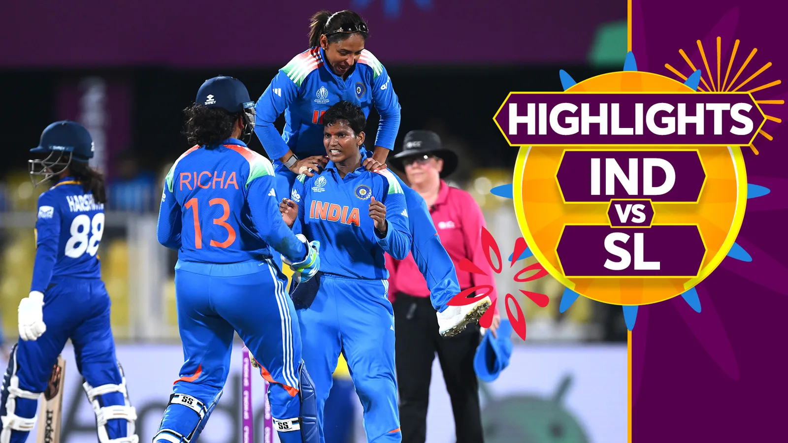 IND W vs SL W: Highlights