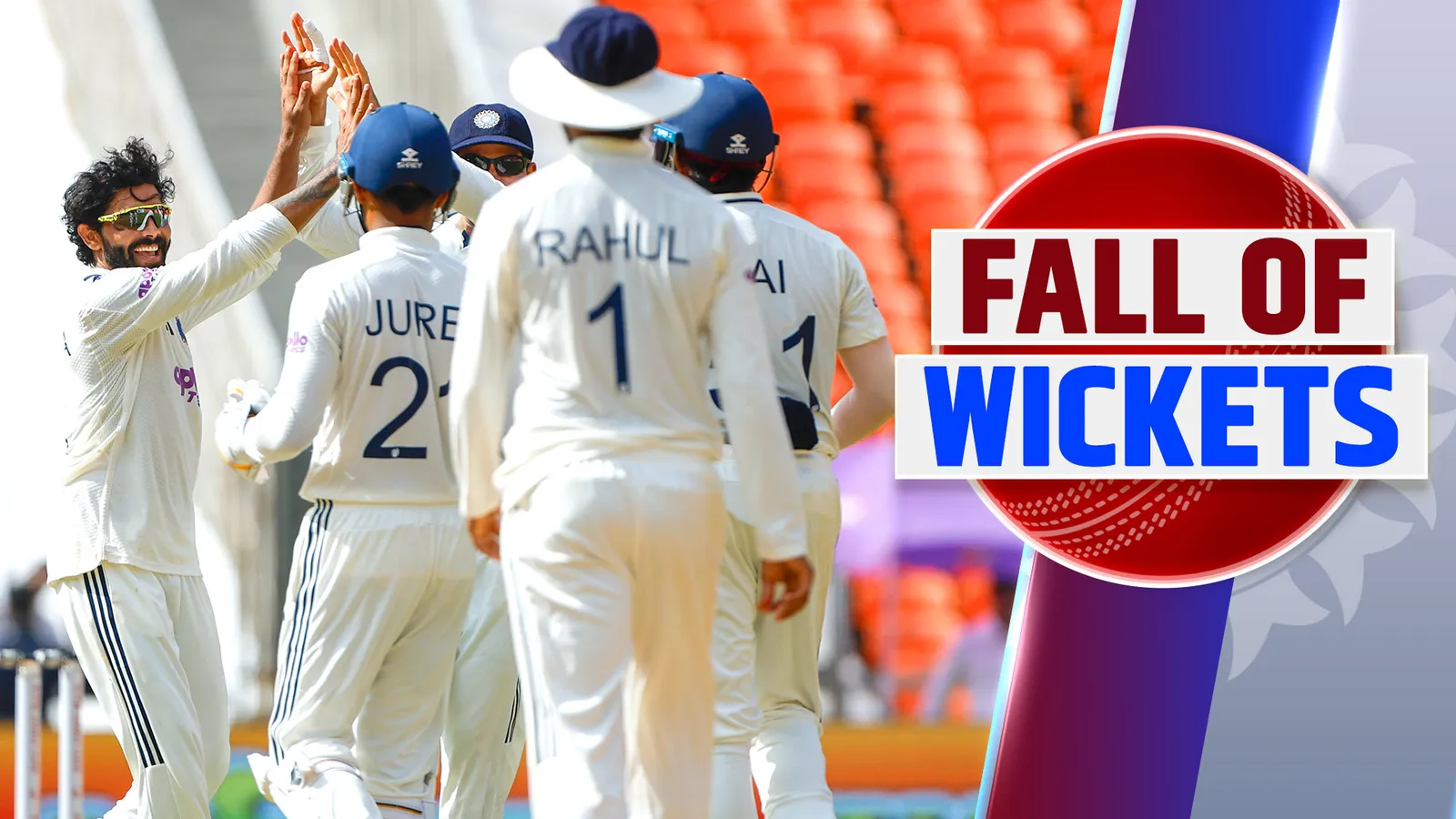 1st Test, 2nd Inns: WI Fall of Wickets