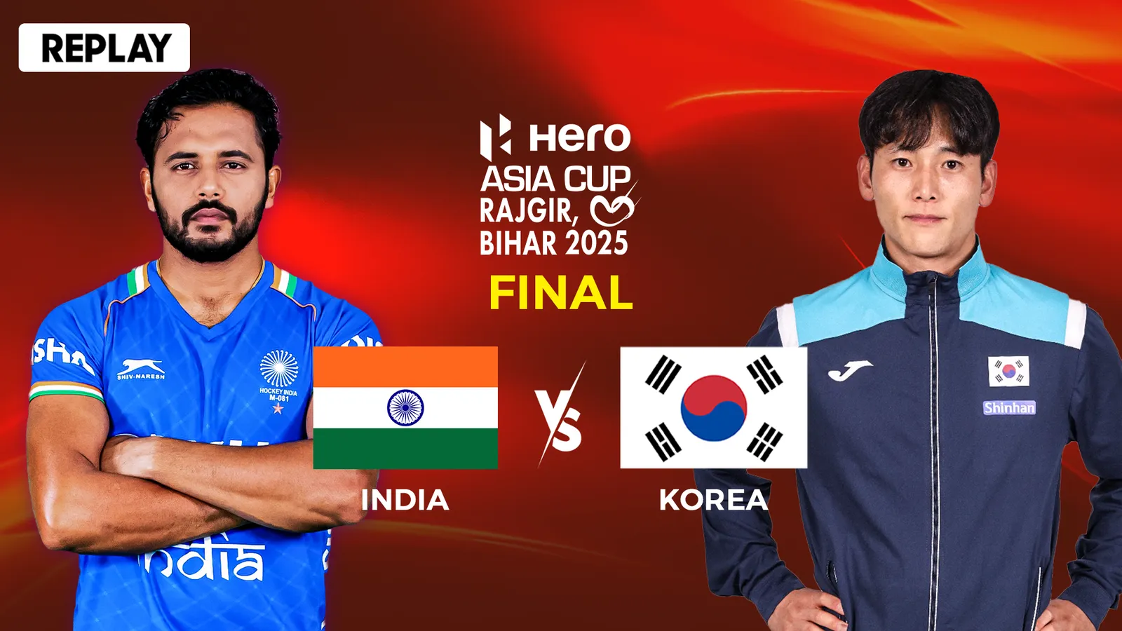 India vs South Korea - Final - Replay - 7 Sep 2025