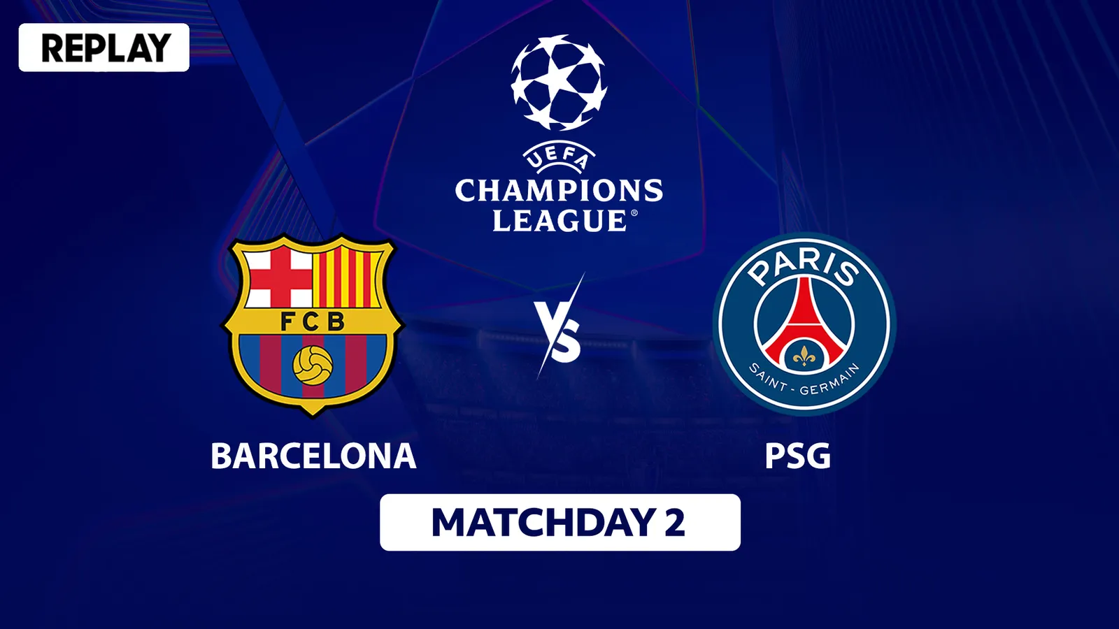 Barcelona vs PSG - Replay - 2 Oct 2025
