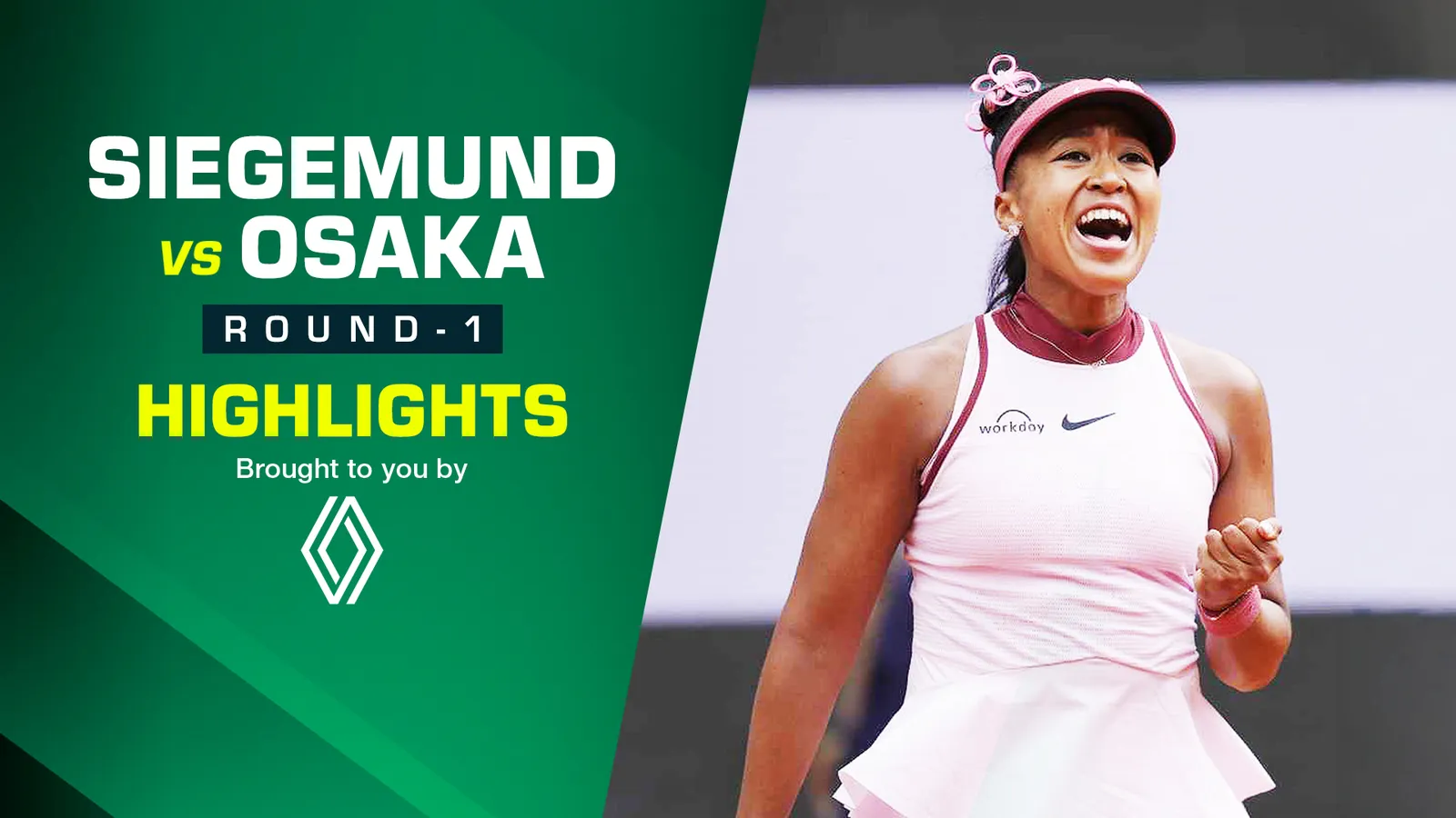 Siegemund vs Osaka - Round 1 - Highlights - 26 May 2026